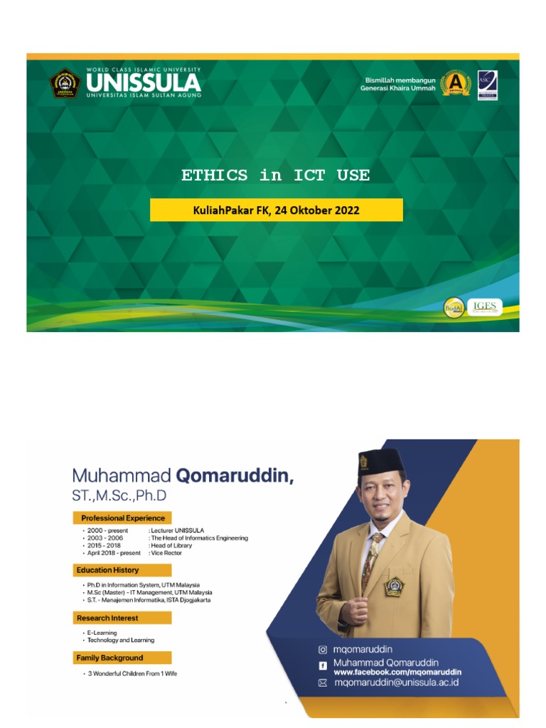 Etika Dalam TIK Kulpak FK 24 Oktober22 | PDF