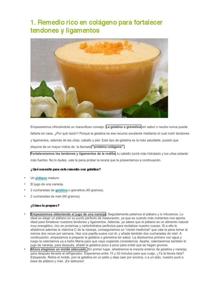 Rodillas | PDF | Gelatina | Comida y bebida