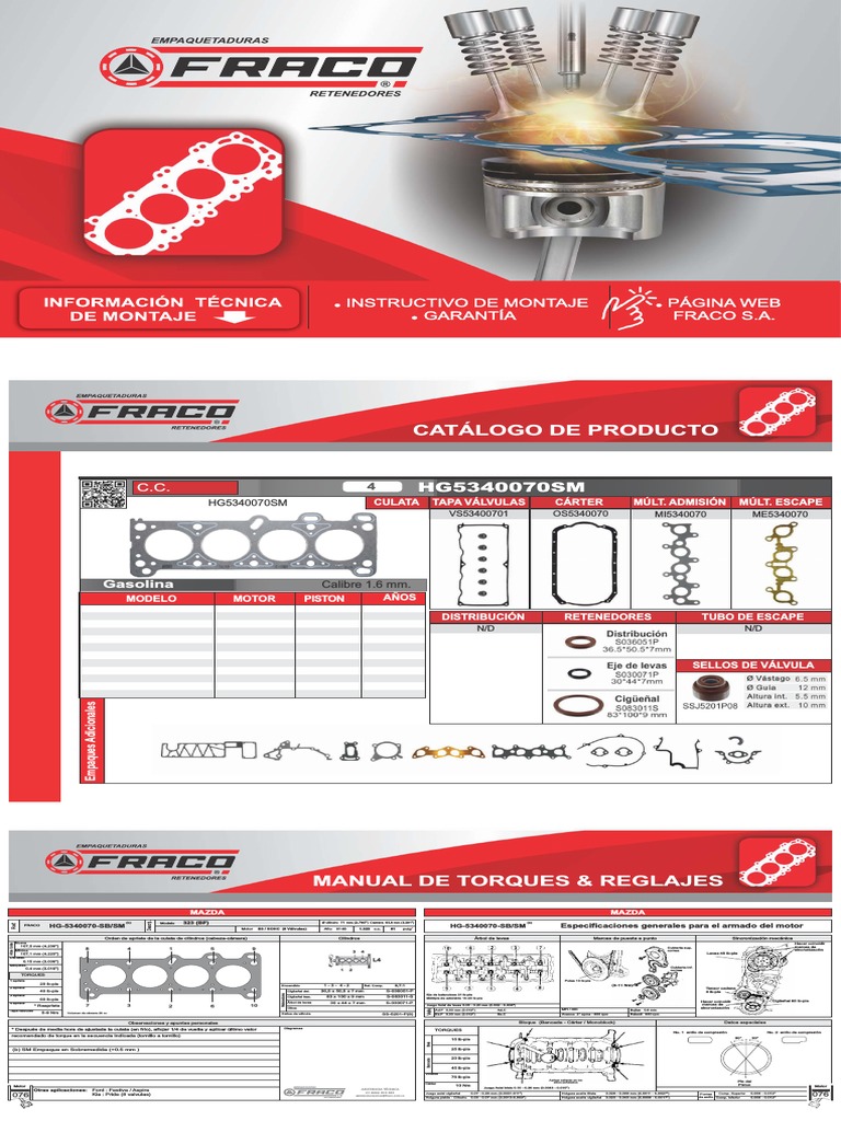 Aprietes Motor B3 | PDF | Máquinas rotativas | Tecnología del motor