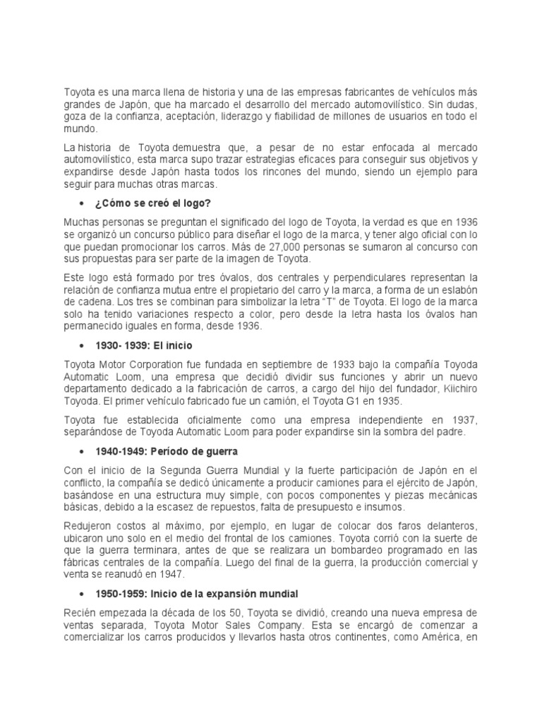 Toyota | PDF | Toyota | Coche