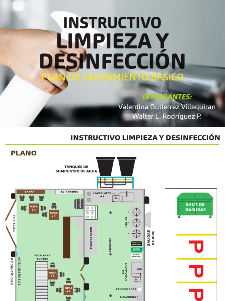 Instructivo Limpieza y Desinfeccion | PDF | Agua | Vida domestica