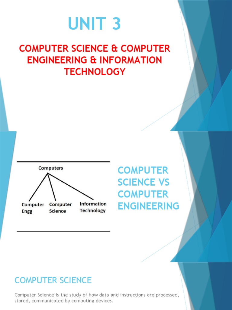 2 Computer Science VS Computer Engineering | PDF | Computing | Computer ...