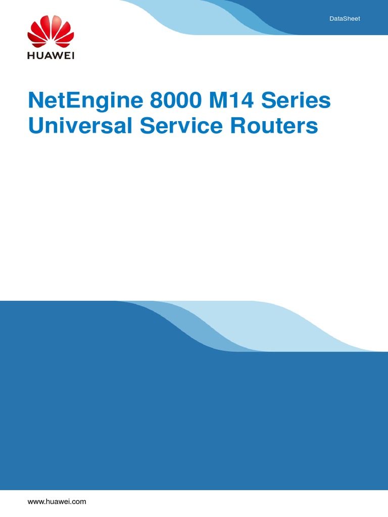 NetEngine 8000 M14 Universal Service Routers Data Sheet | PDF ...