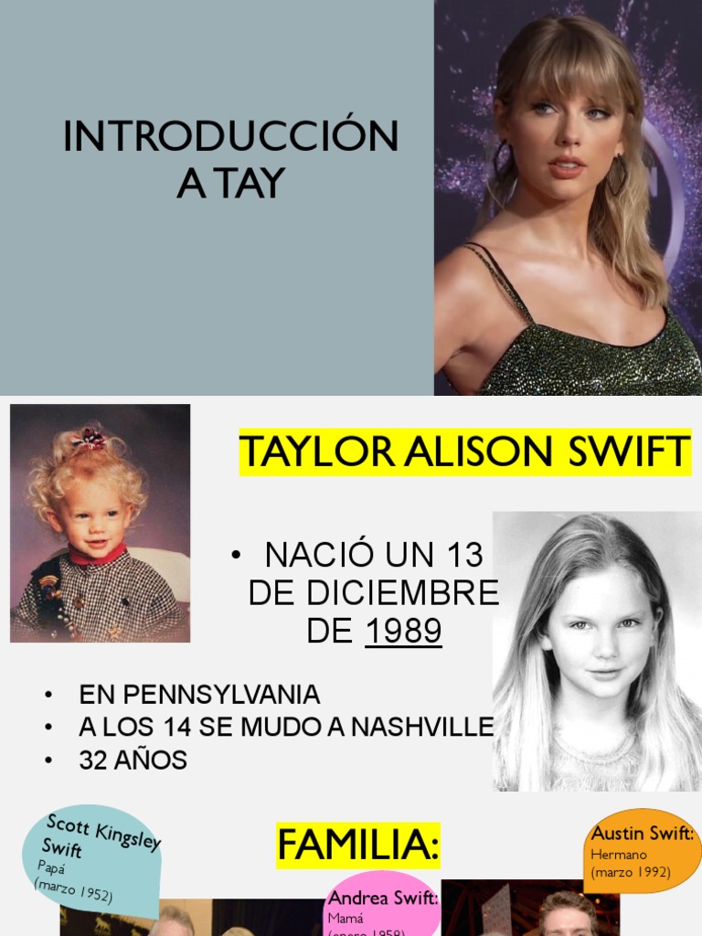 Un recorrido por la vida y carrera de la superestrella del pop Taylor Swift | PDF | Kanye West ...