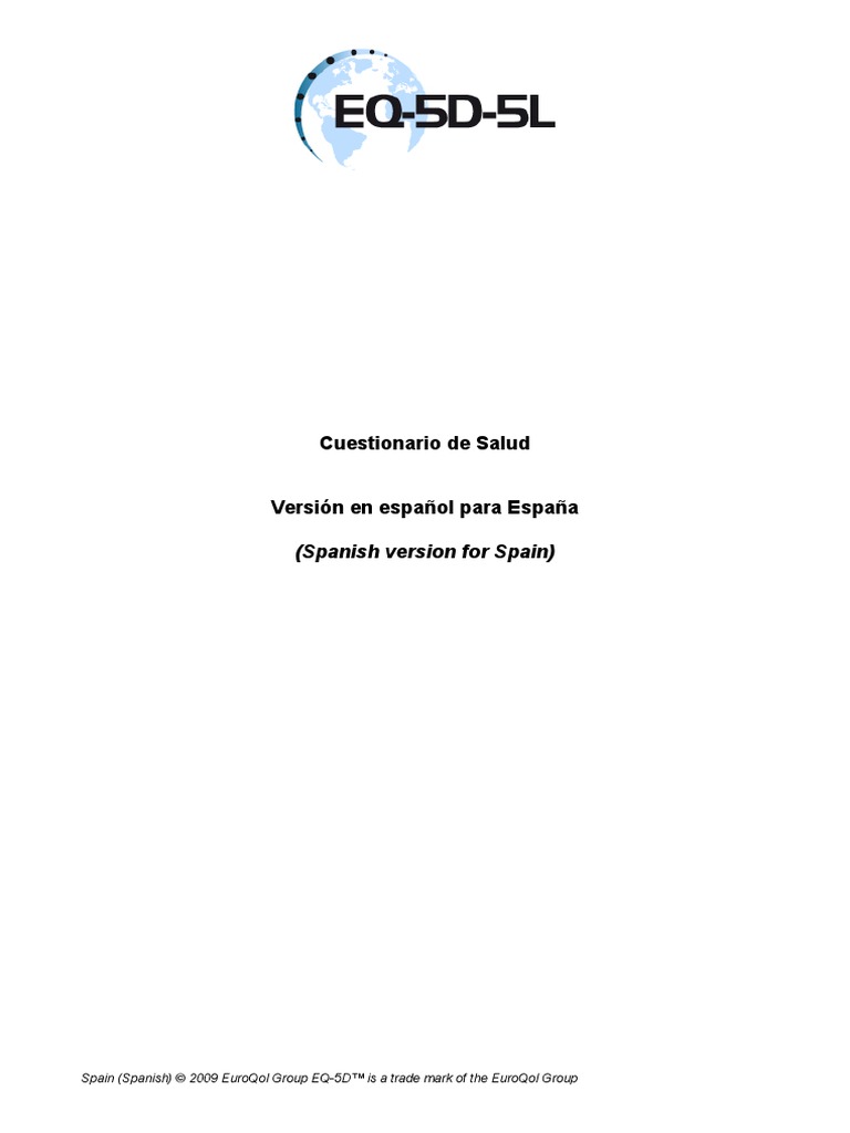 EQ-5D-5L Version en Español | PDF