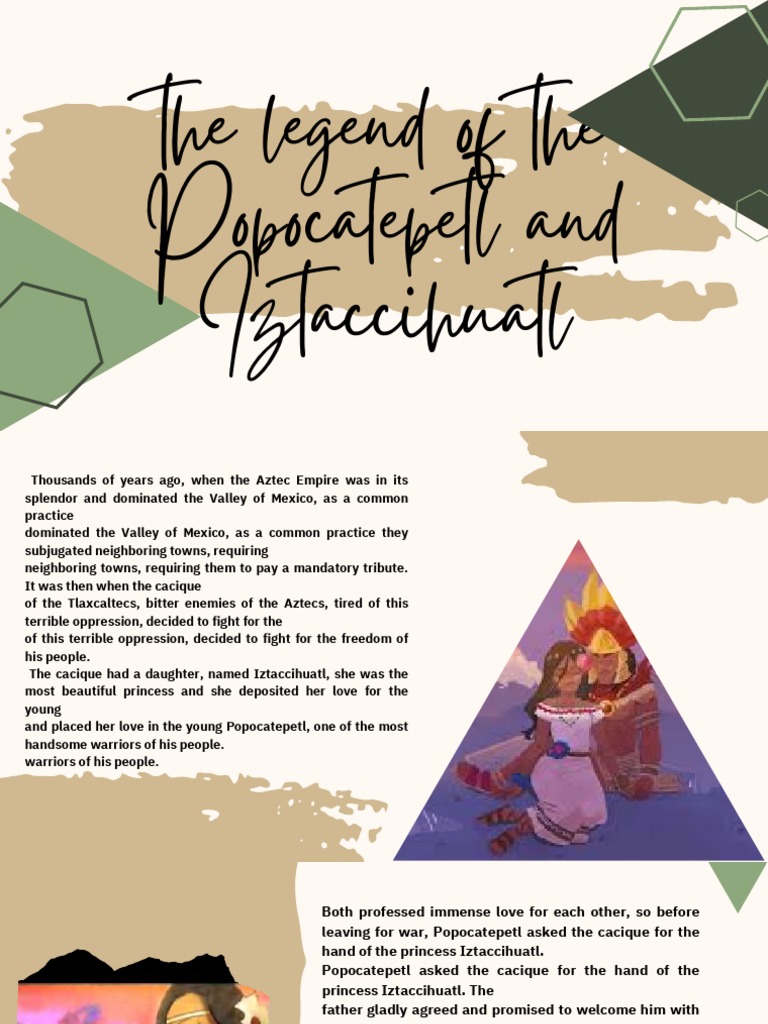 The Legend of The Popocatepetl and Iztaccihuatl | PDF
