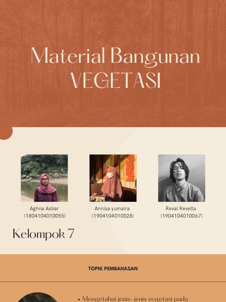 Kelompok 7 - MAterial Vegetasi | PDF