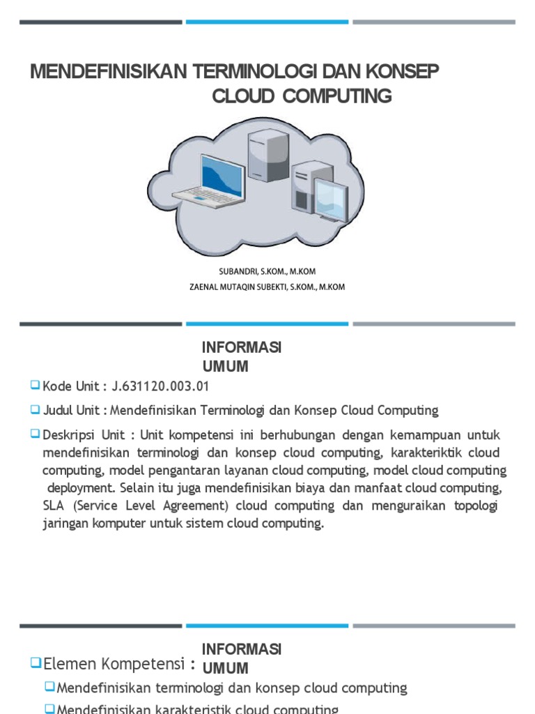 Defining Cloud Computing Terminology and Concepts | PDF