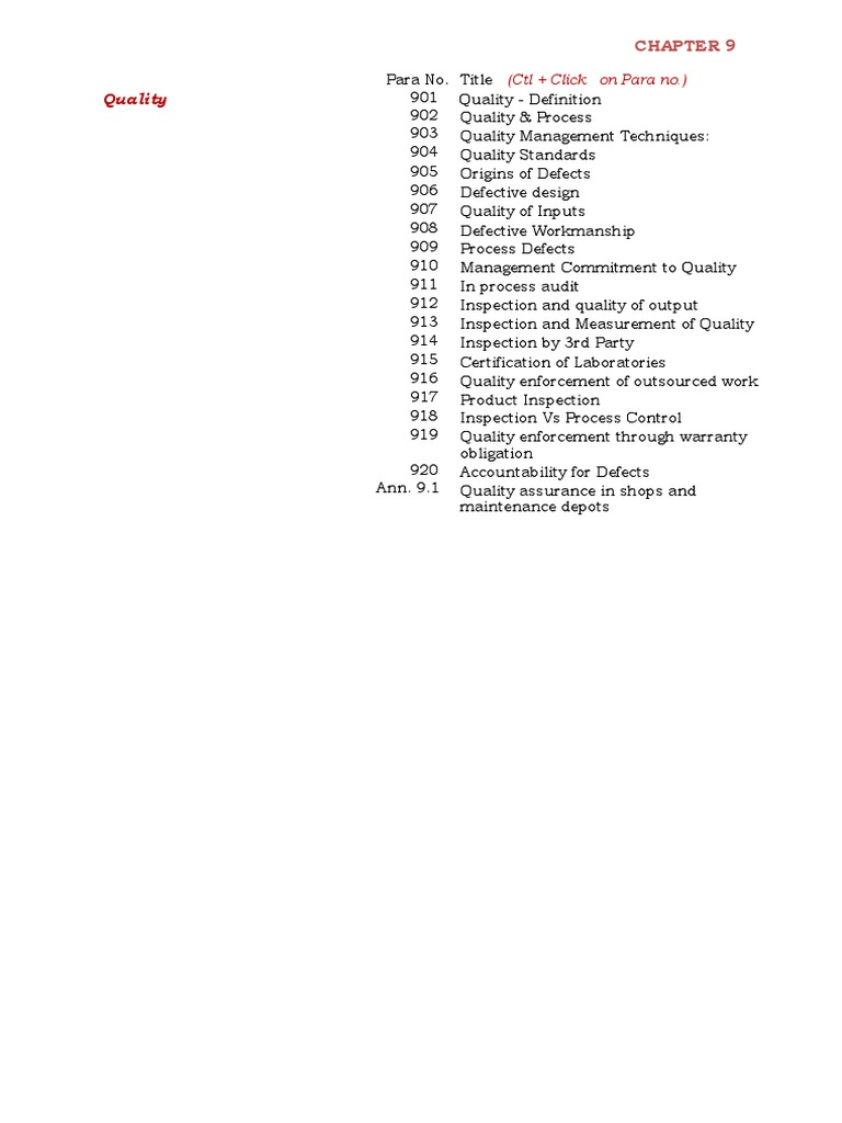 9 Quality | PDF | Quality (Business) | Quality Management