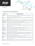 Command Verbs Guide for Assignments | PDF | Information | Knowledge