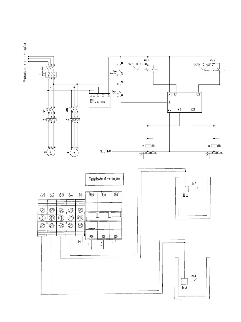 Esquema Elétrico Bomba Condomínio | PDF