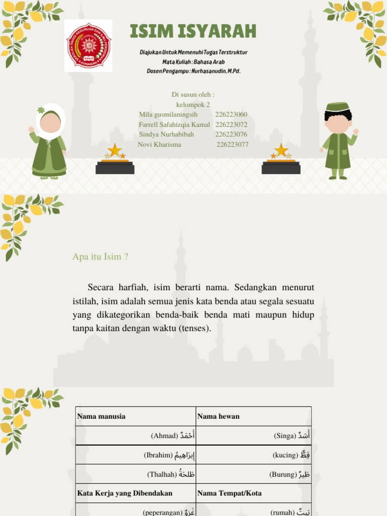 Isim Isyarah - Kelompok2PGSD2C | PDF