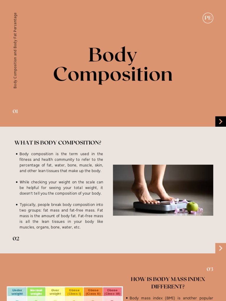 Body Composition and Body Fat Percentage | PDF | Body Mass Index | Obesity