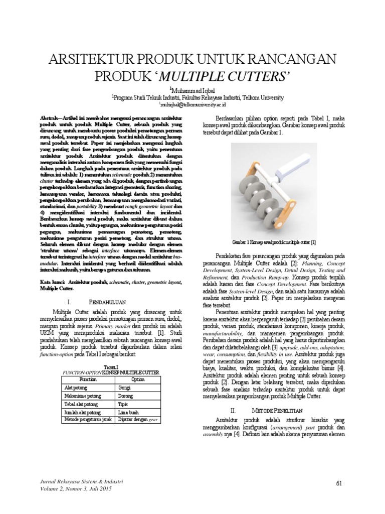 Arsitektur Produk Untuk Rancangan Produk 9d70cac1 | PDF