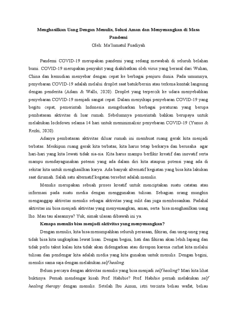 Artikel Opini Diyah | PDF