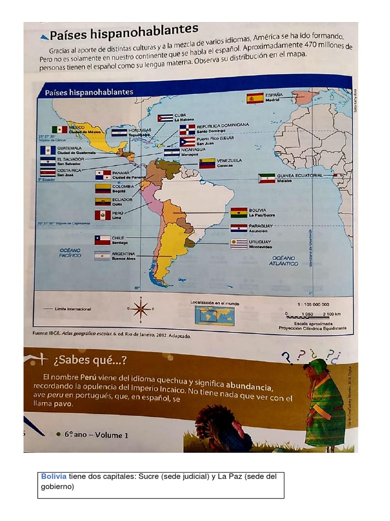 Países Hispanohablantes - Nacionalidades | PDF