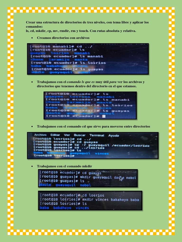 YEPEZ - Crear Una Estructura de Directorios de Tres Niveles | PDF