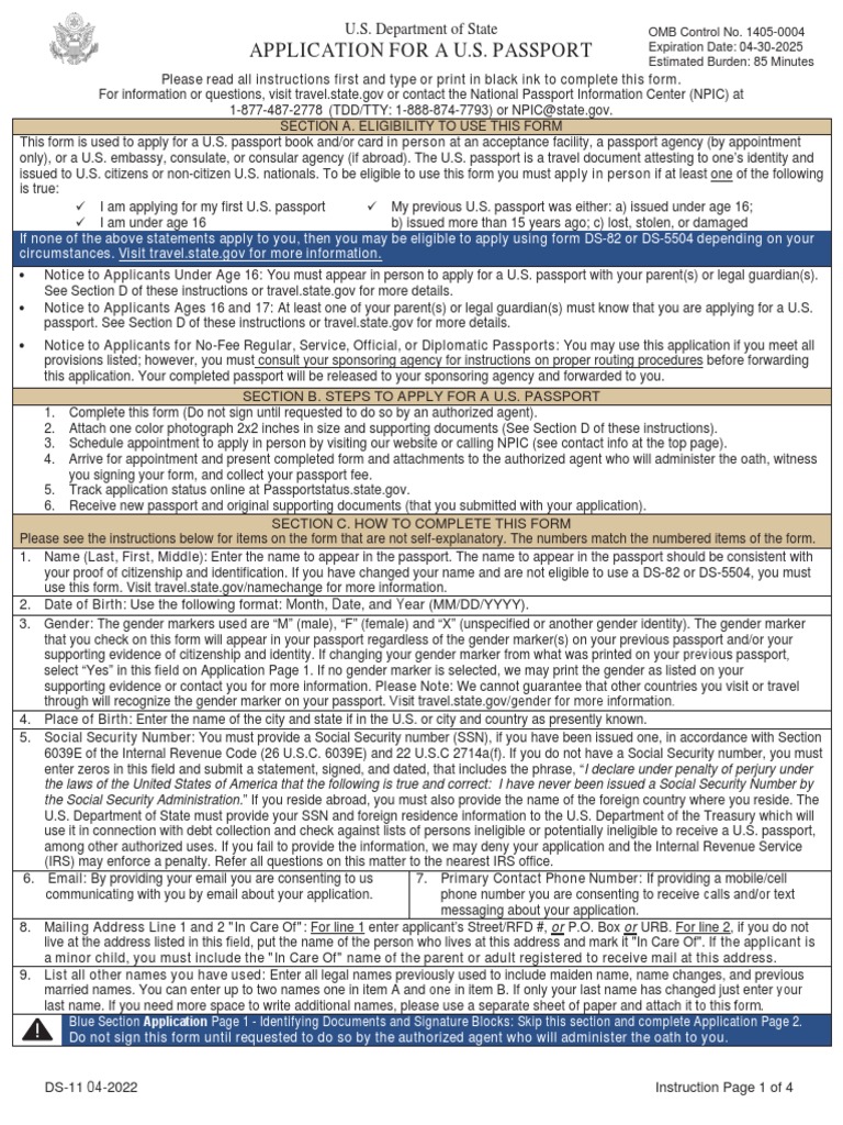 DS11 Complete | PDF | Identity Document | Birth Certificate