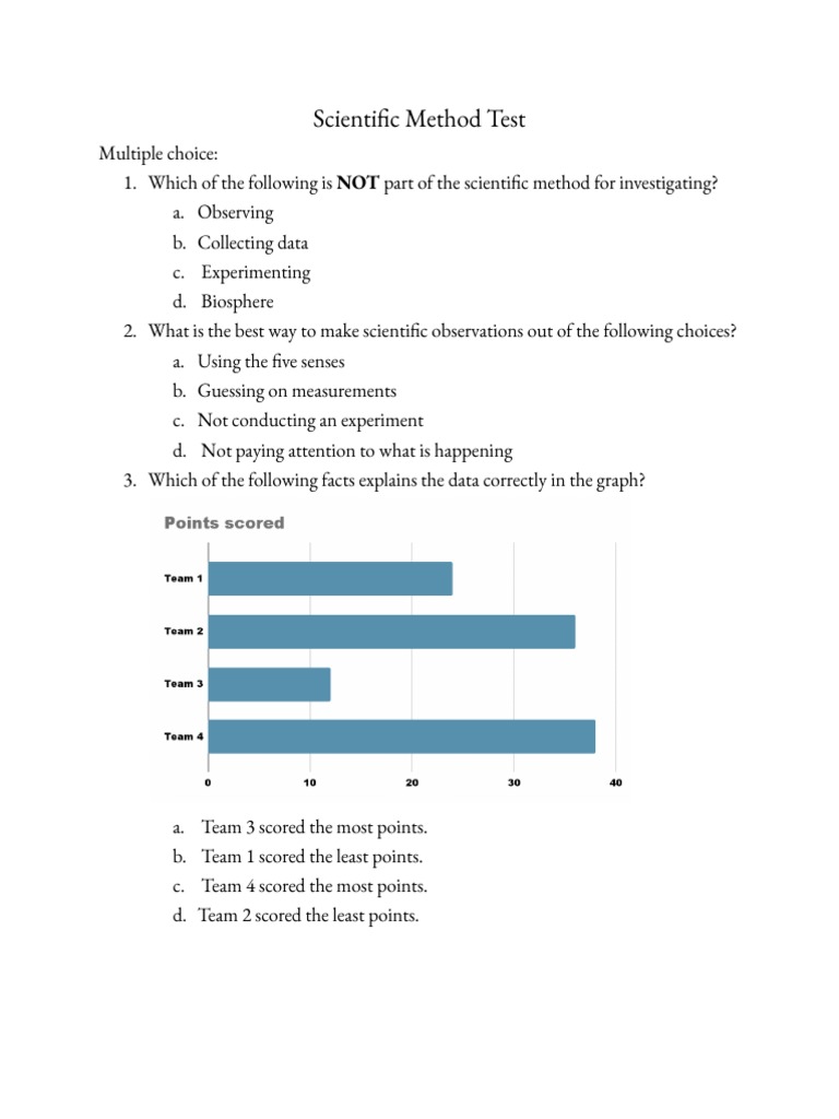 Scientific Method Quiz Guide | PDF | Experiment | Scientific Method