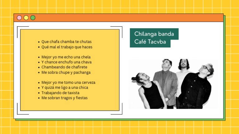 Chilanga Banda Café Tacvba | PDF