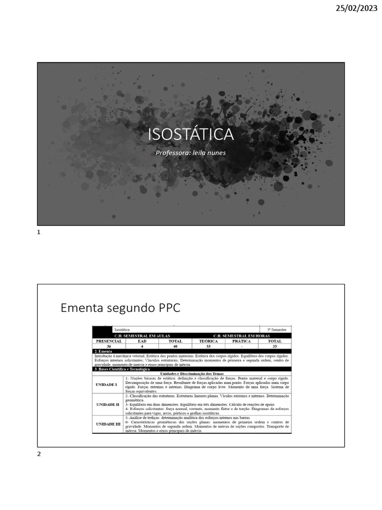 Aula 01 Isostática | PDF