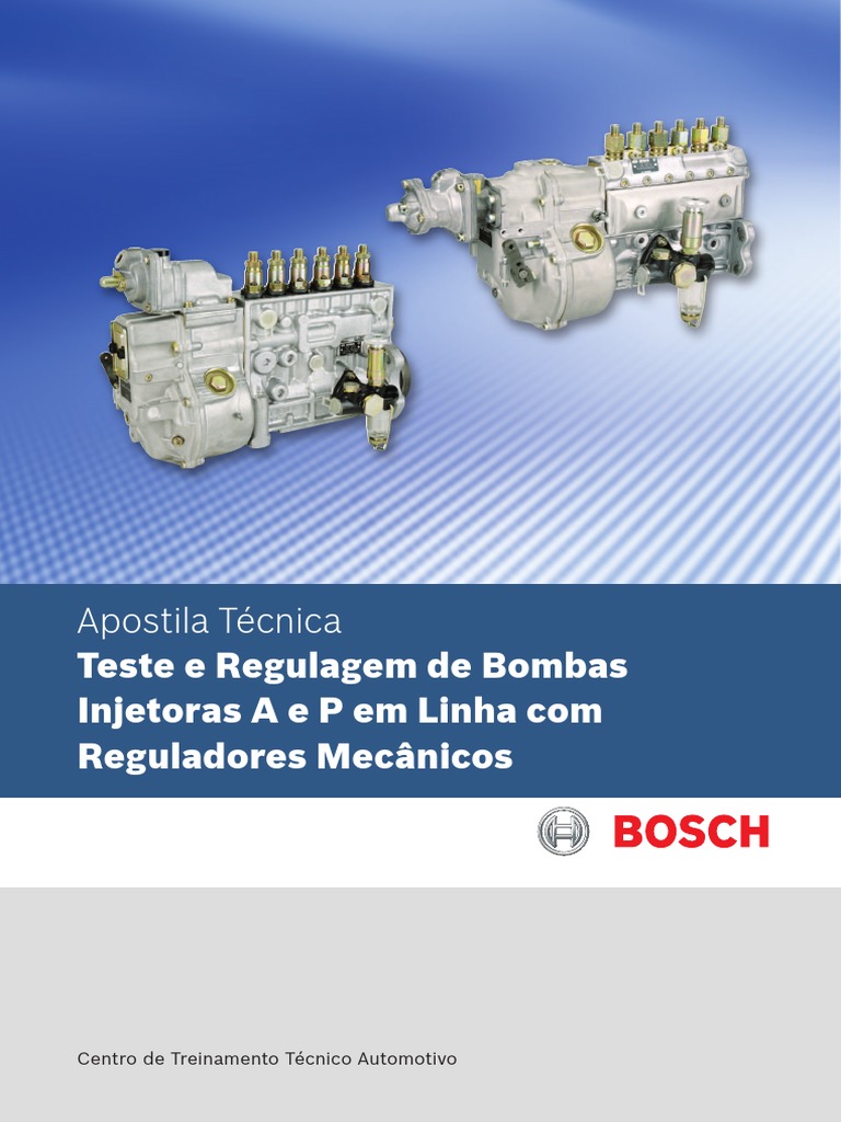 3 - Teste e Regulagem - Bombas Injetoras A e P em Linha | PDF ...
