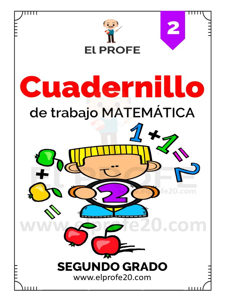 Cuadernillo de Trabajo de Matematicas Segundo Grado Elprofe20 | PDF