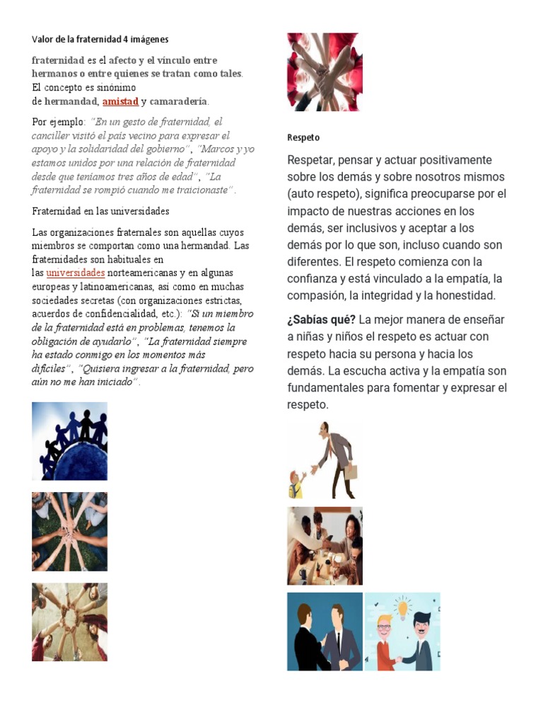 Valor de La Fraternidad 4 Imágenes | PDF
