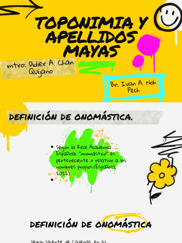 Toponimia y Apellidos Mayas | PDF