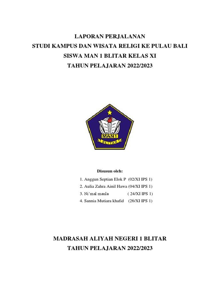 Laporan Perjalanan Study Campus Dan Study Tour | PDF