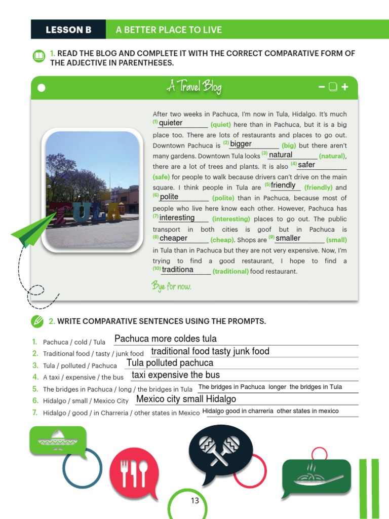 WB Lesson B Unit 2 | PDF