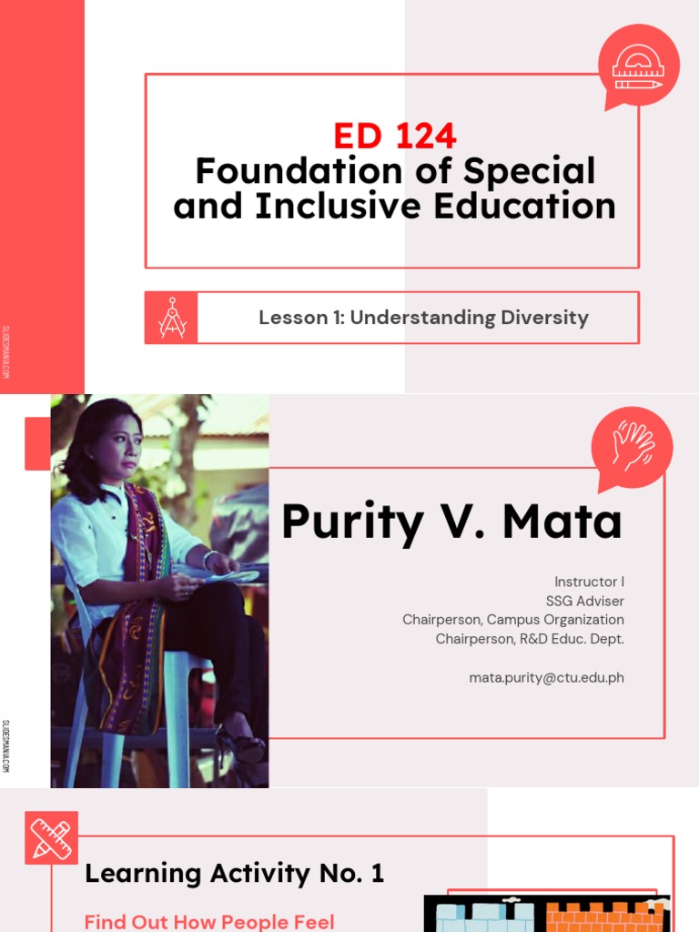 Lesson 1 Understanding Diversity | PDF | Extraversion And Introversion | Psychology