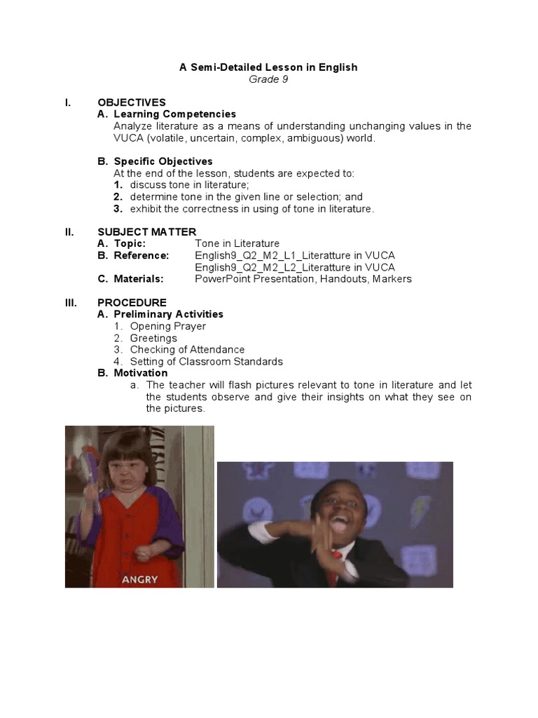 Cot 1 Pdf Teachers Communication