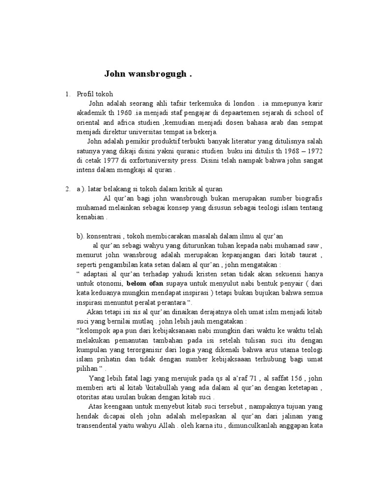 John Wansbrogugh-1 | PDF | Agama & Spiritualitas