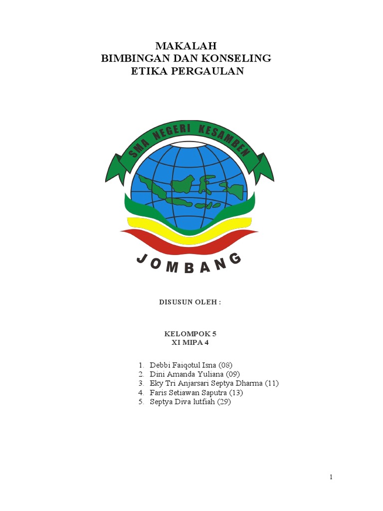 Makalah BK Etika Pergaulan | PDF | Karier & Perkembangan