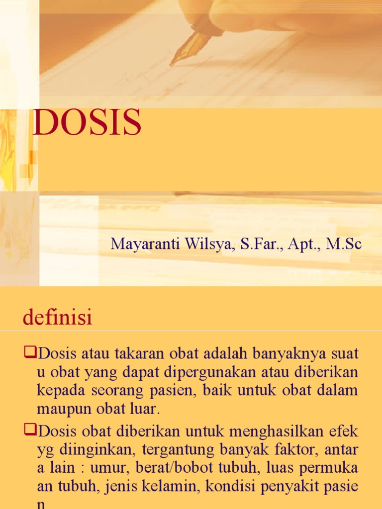 Iv. Dosis | PDF