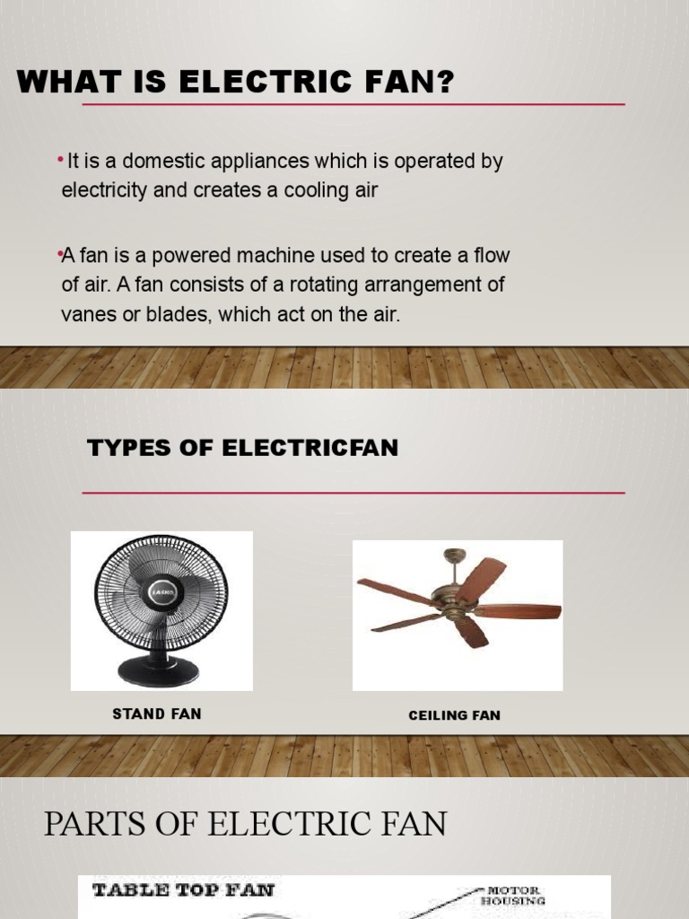 Overview of Electric Fans and Components | PDF | Home & Garden ...
