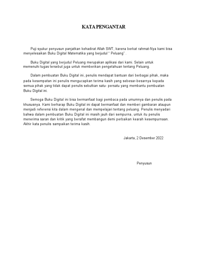 KATA PENGANTAR Buku Digital | PDF