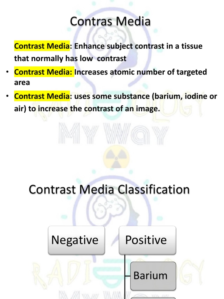An In-Depth Review of Contrast Media: Classification, Properties ...