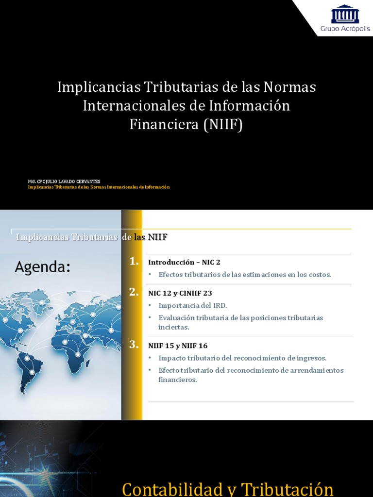 ACROPOLIS - Implicancias Tributarias de Las NIIF | PDF | normas ...