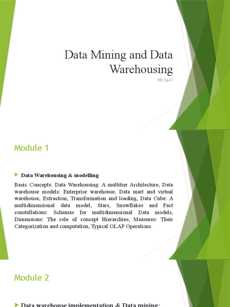 Data Mining and Data Warehousing | PDF | Data Warehouse | Cluster Analysis