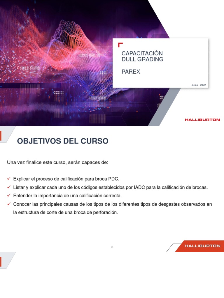 HLB - Brocas - Presentacion Dull Grading | PDF | Perforación | Acero