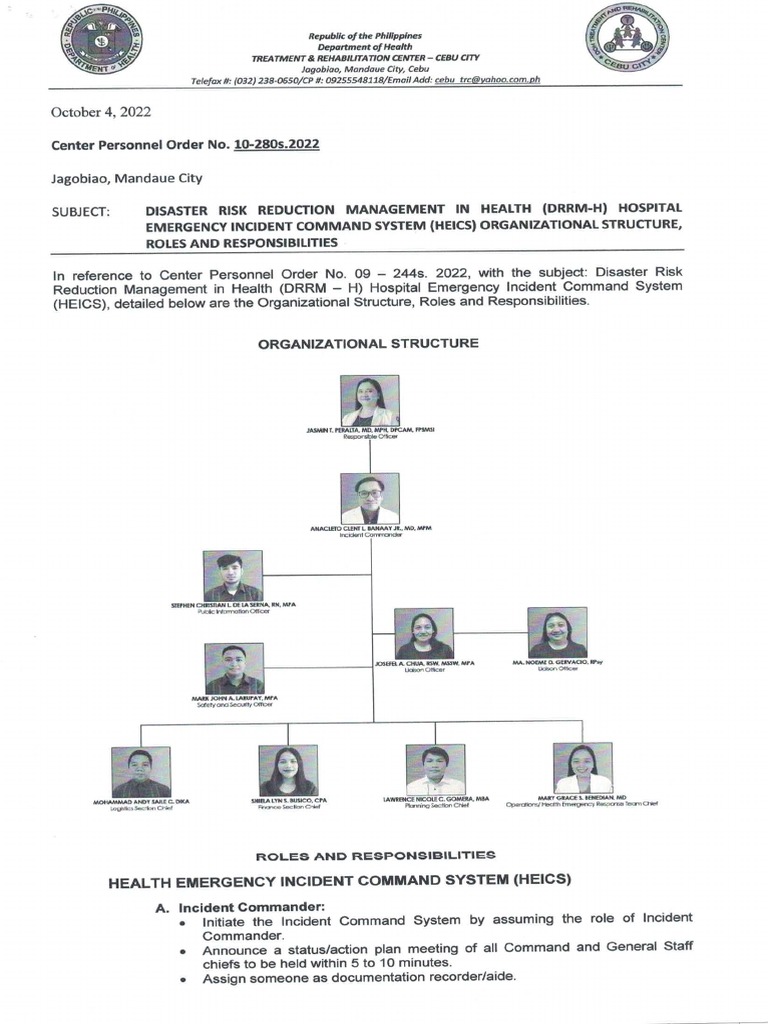 SAMPLE HEICS With Structure and Roles and Resposibilities | PDF