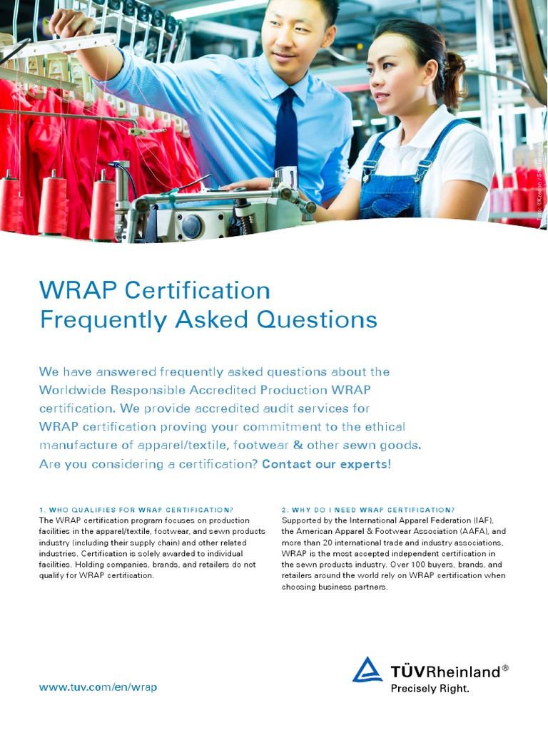 Tuv Rheinland Wrap Faq en | PDF | Audit | Economies
