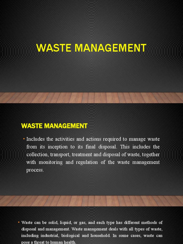 Module 5.4 Waste Management | PDF | Waste Management | Waste