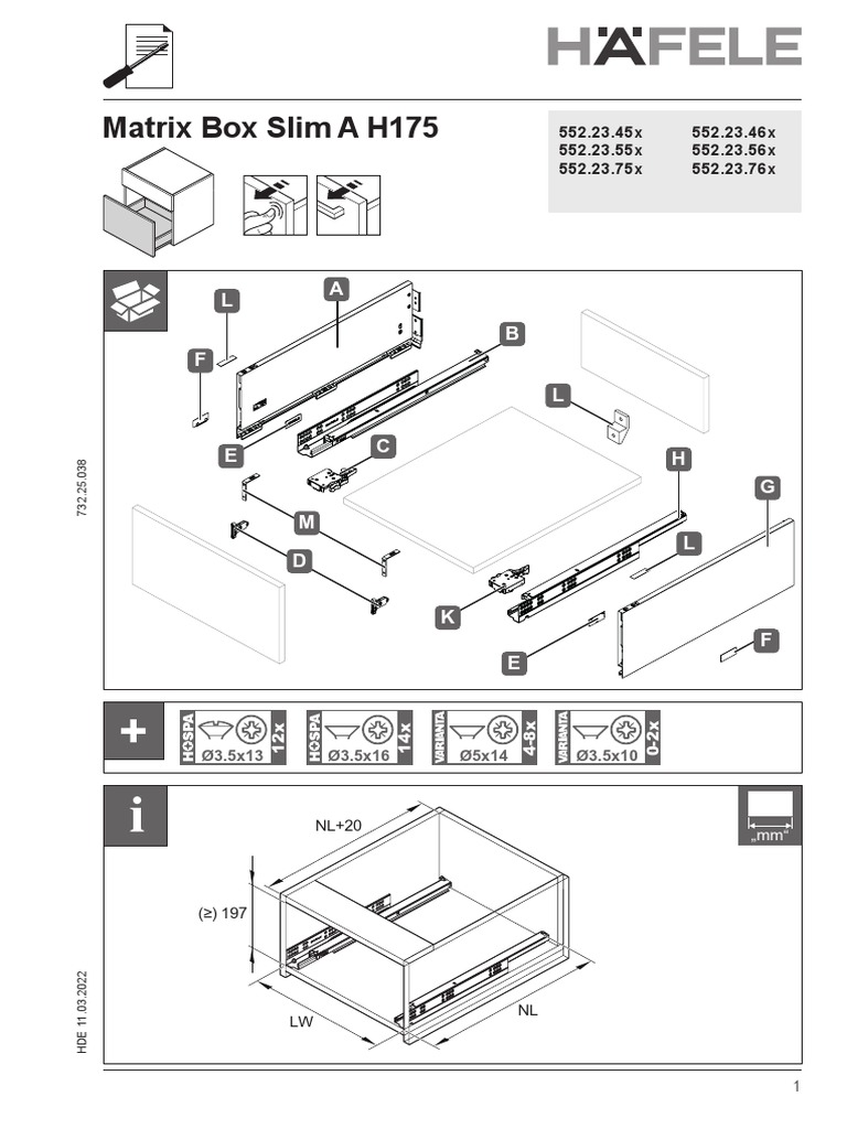 Matrix Box Slim A H175 | PDF