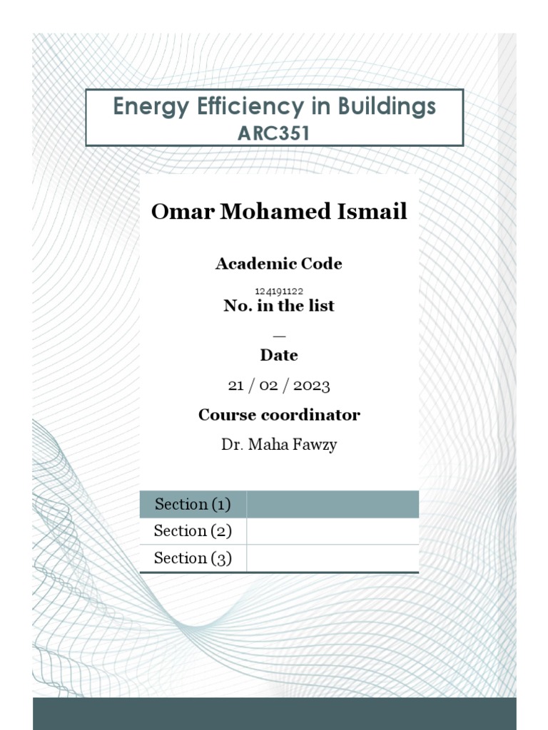 Taqa 1 | PDF | Efficient Energy Use | Green Building