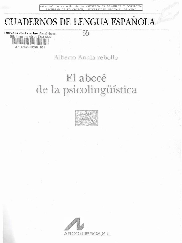 (2002) ANULA REBOLLO El-Abece-De-la-psicolinguistica | PDF ...