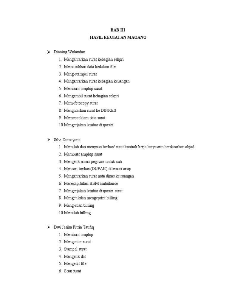 Laporan BAB III | PDF