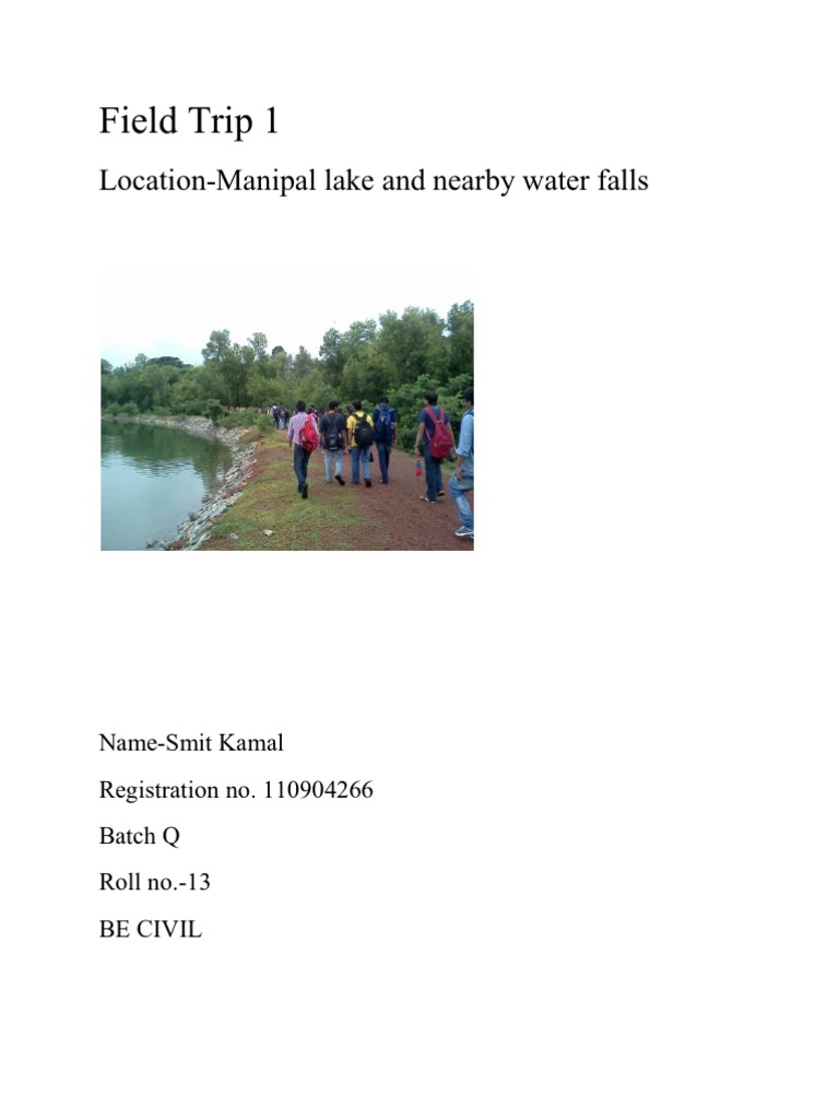 Field Trip 1 | PDF | Lake | Earth Sciences